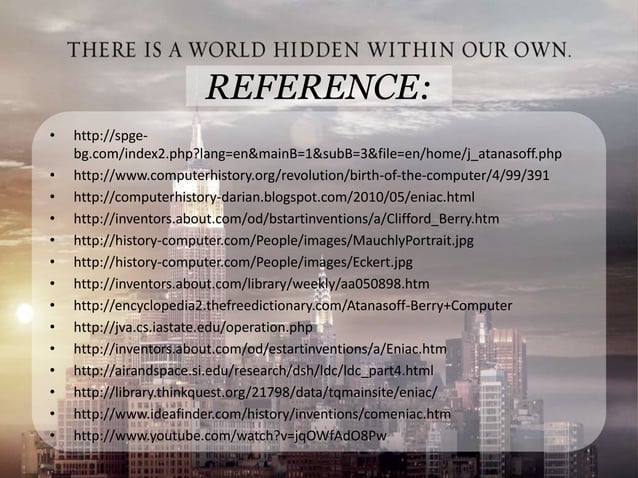 History of Computers: ABC and ENIAC | PPTX