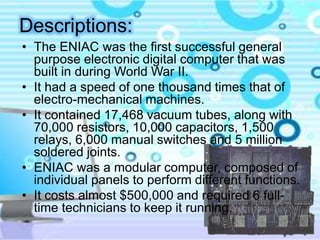 History of Computers: ABC and ENIAC | PPTX