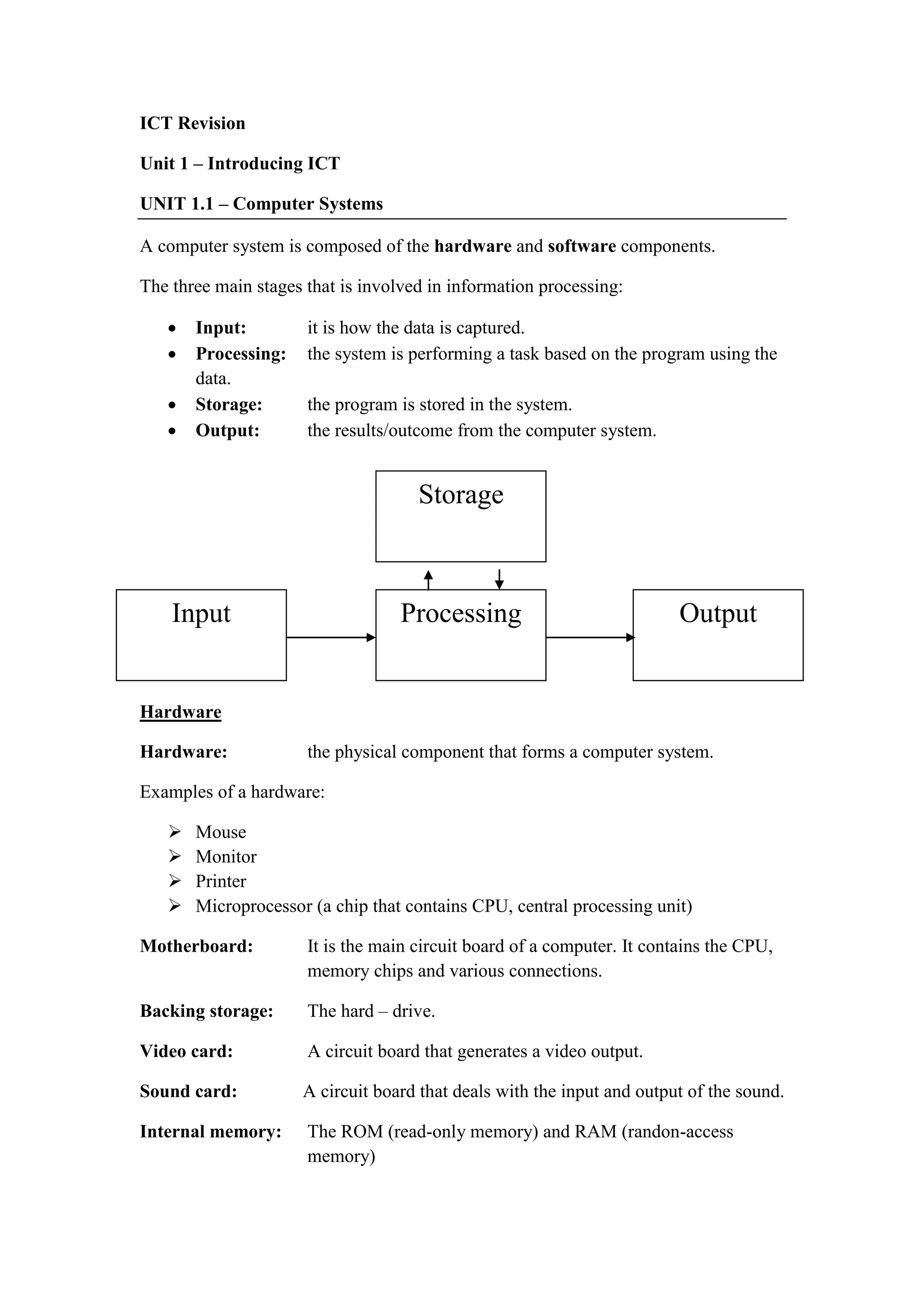 GCSE ICT Revision | PDF | Computing | Technology & Computing