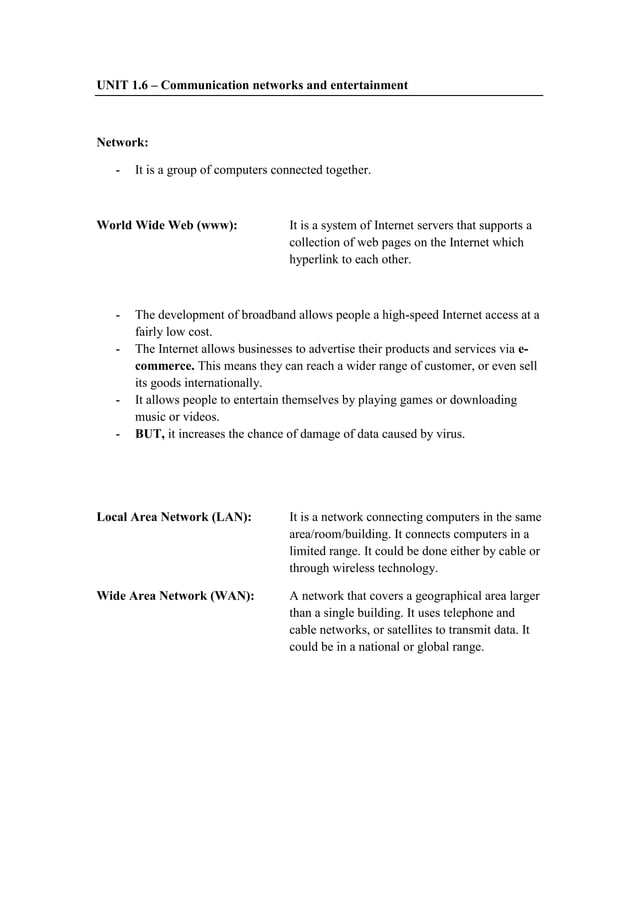 GCSE ICT Revision | PDF | Computing | Technology & Computing