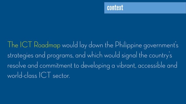 The Philippine ICT Roadmap | PDF