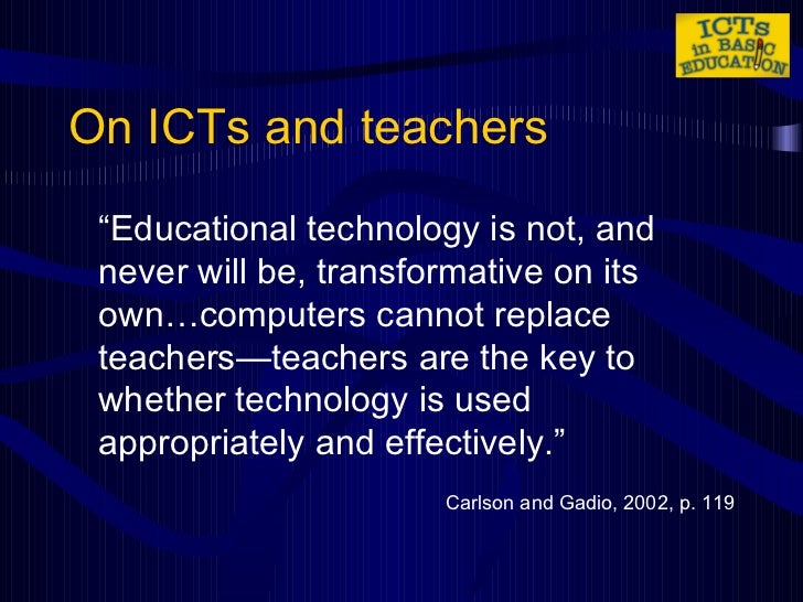 Icts In The Classroom Why Use Them