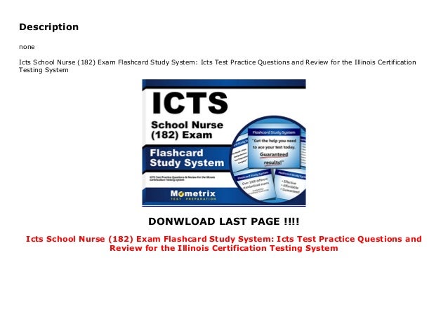 Icts School Nurse (182) Exam Flashcard Study System: Icts Test Practice ...