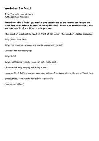 Ict script | DOC | Crime & Harmful Acts to Individuals, Society & Human ...