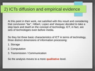 Icts, economic growth and digital divide | PPT