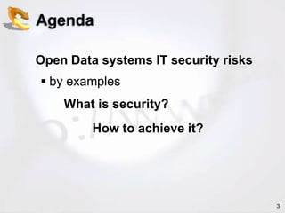 ICT security and Open Data | PPT | Free Download