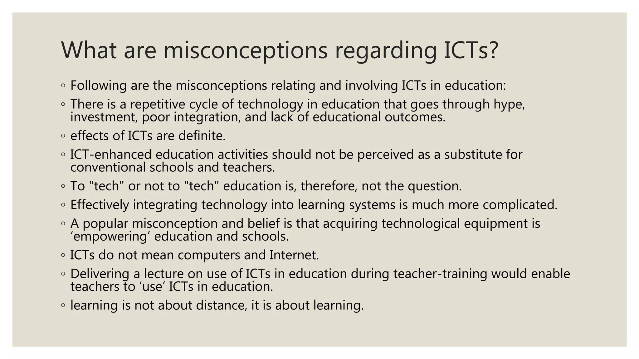 ICTs integration | PPT
