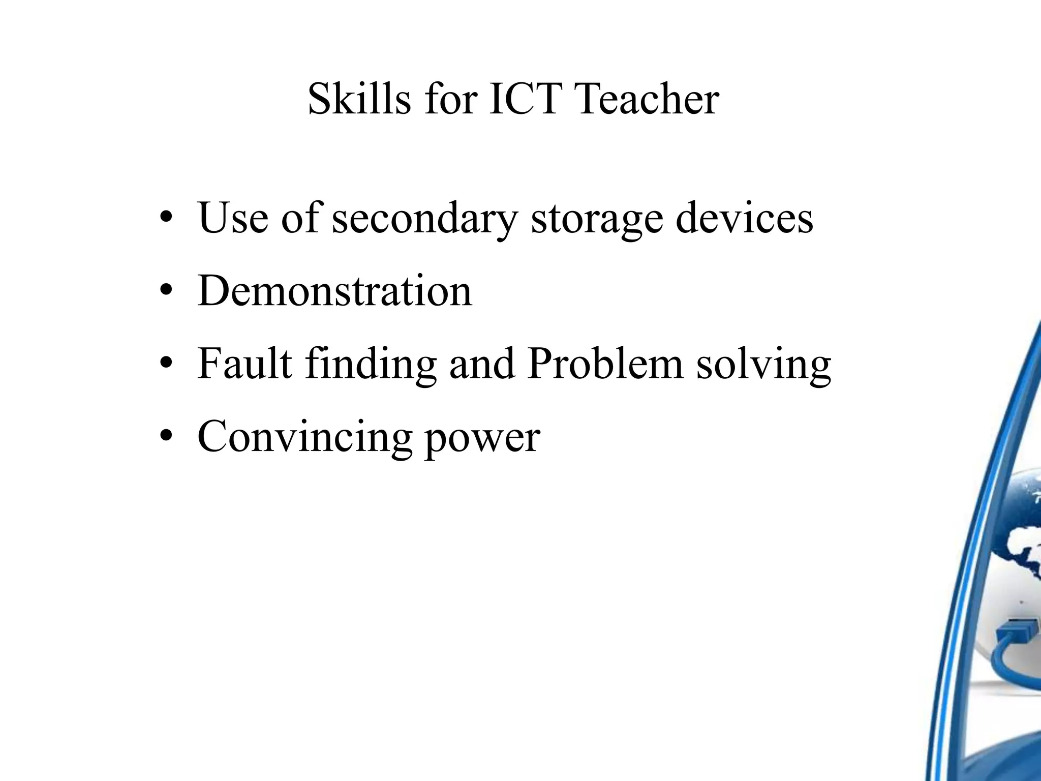ICT Skills and Qualities | PPTX