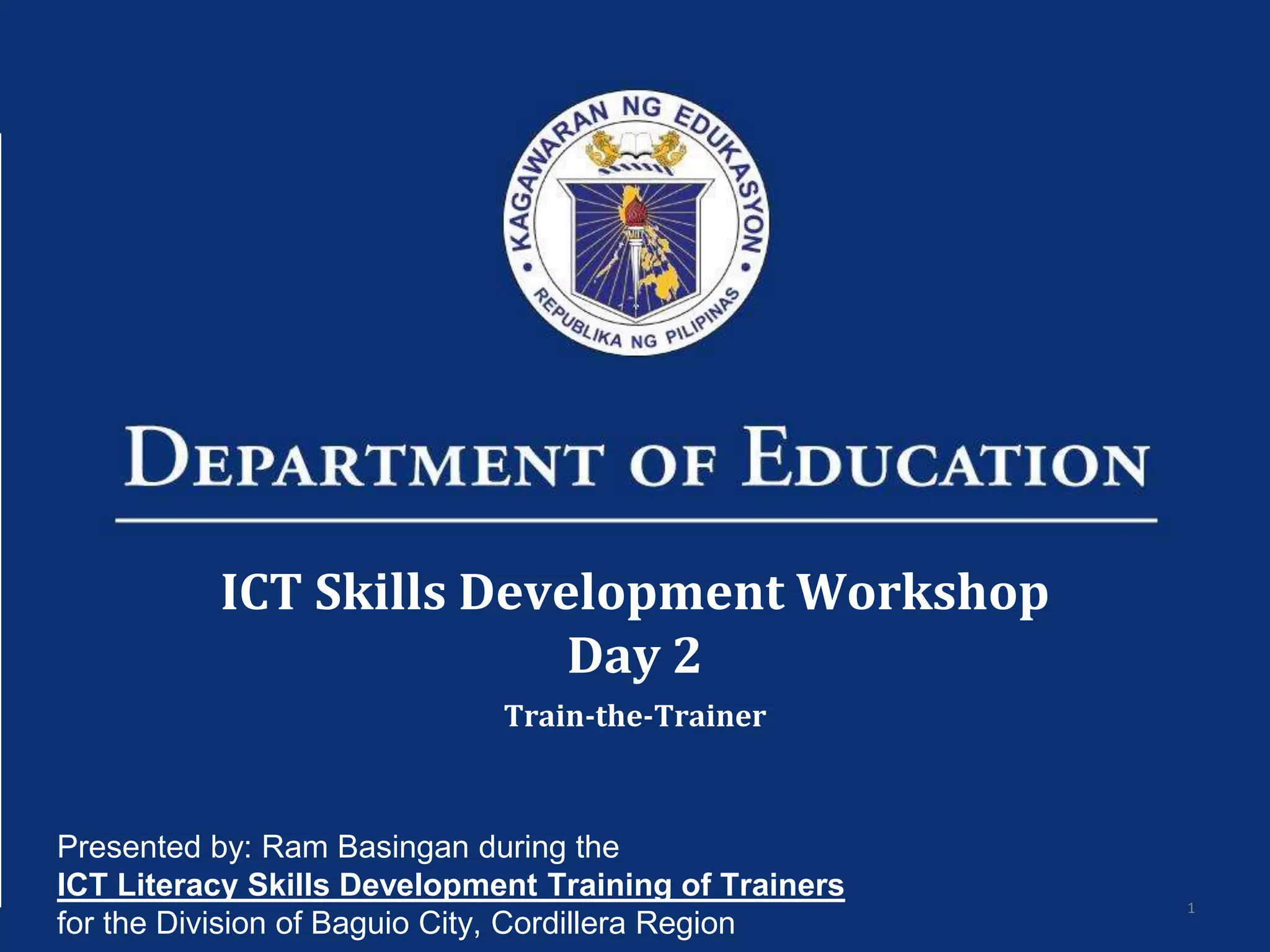 DepEd ICT Development Workshop | PPSX