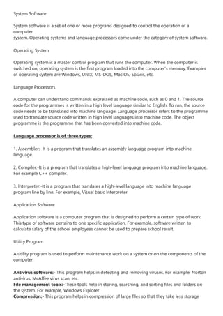 ICT skills notes class 9.pdf it helps in information technology | PDF