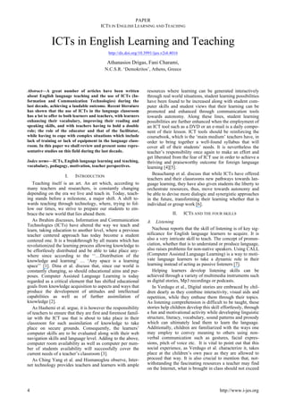 Ict's learning and teaching | PDF