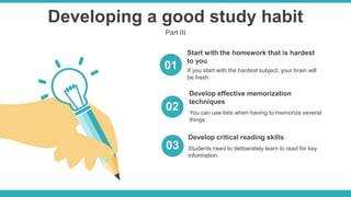 Ways in Improving Studying Skills | PPTX | Educational Assessment ...