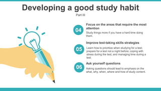 Ways in Improving Studying Skills | PPTX | Educational Assessment ...