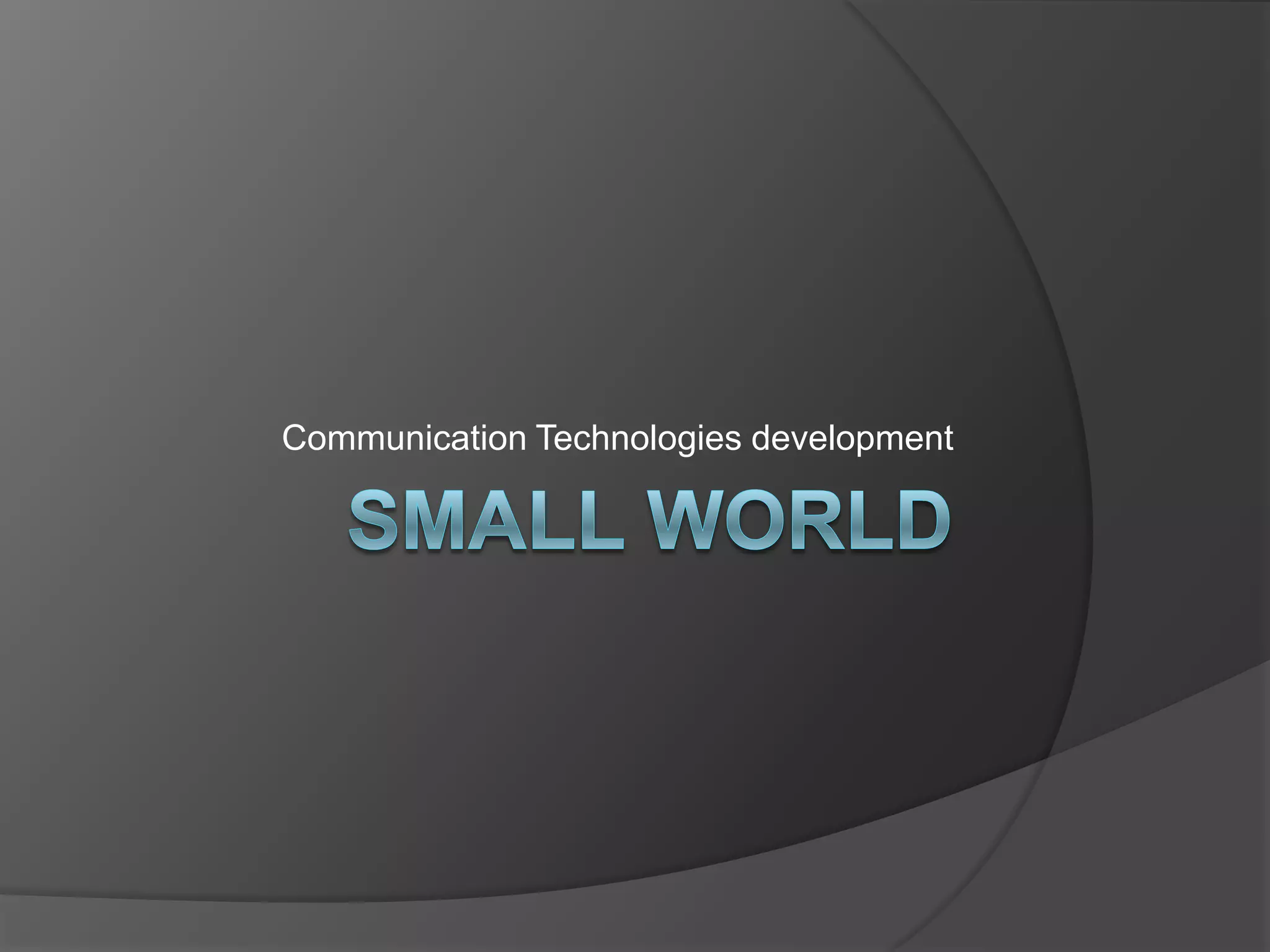 Ict small world task 1 | PPTX