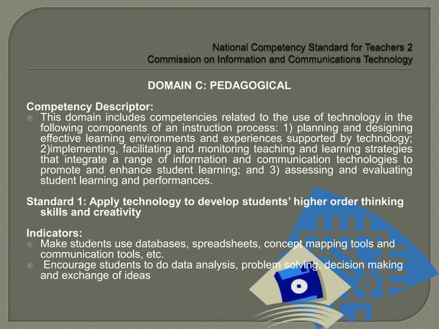 Ict standards | PPTX