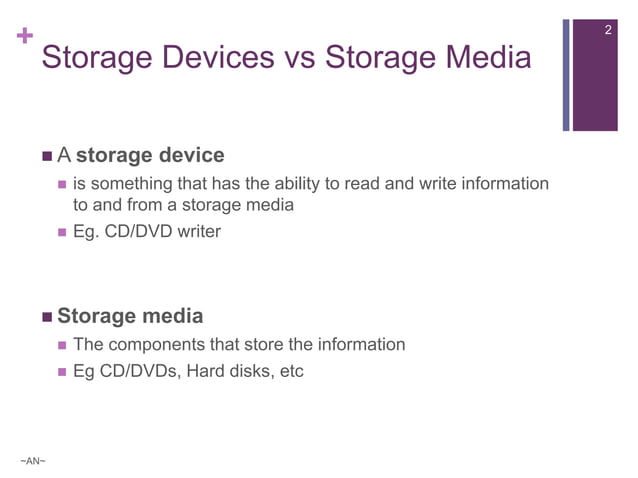[ICT] Storage Devices | PPTX | Data Storage and Warehousing | Computing