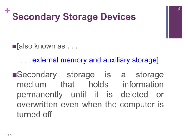 [ICT] Storage Devices | PPTX | Data Storage and Warehousing | Computing