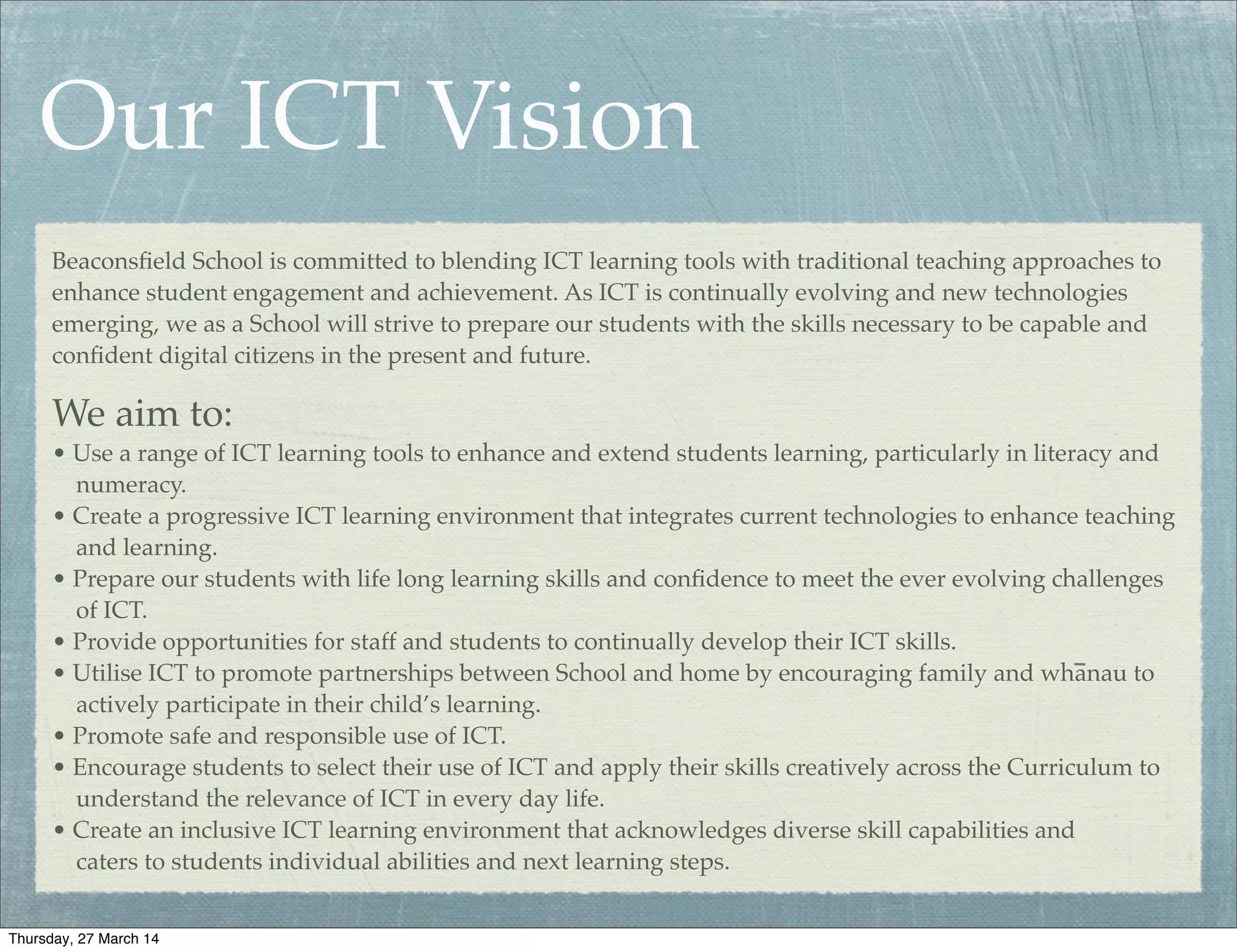 Ict strategic plan 2014 2016-2 | PPT