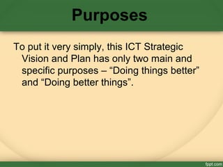 ICT Strategic Vision and Plan | PPT