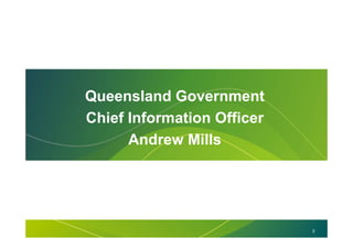 Queensland Health: ICT Strategy Roadmap - DG industry briefing | PDF