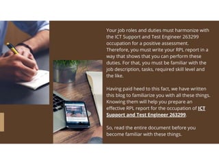 ICT Support And Test Engineer 263299 Skill Level | PPT