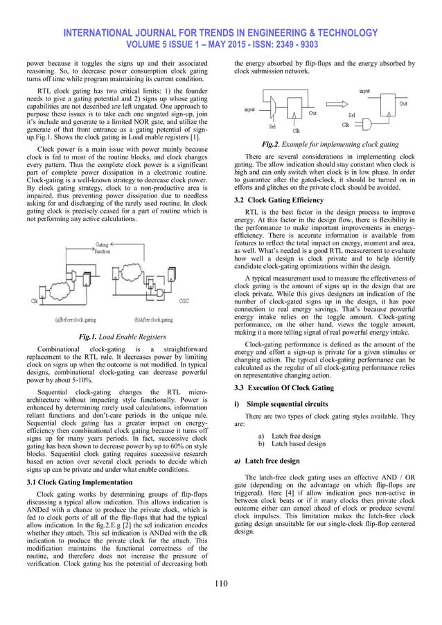 An Efficient Execution of Clock Gating Technique for Logic Circuits | PDF