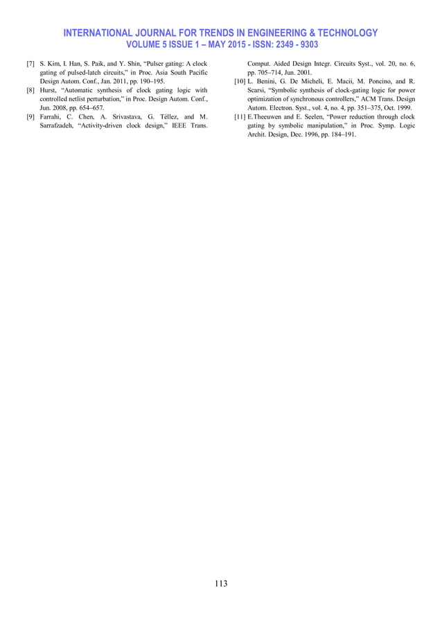 An Efficient Execution of Clock Gating Technique for Logic Circuits | PDF