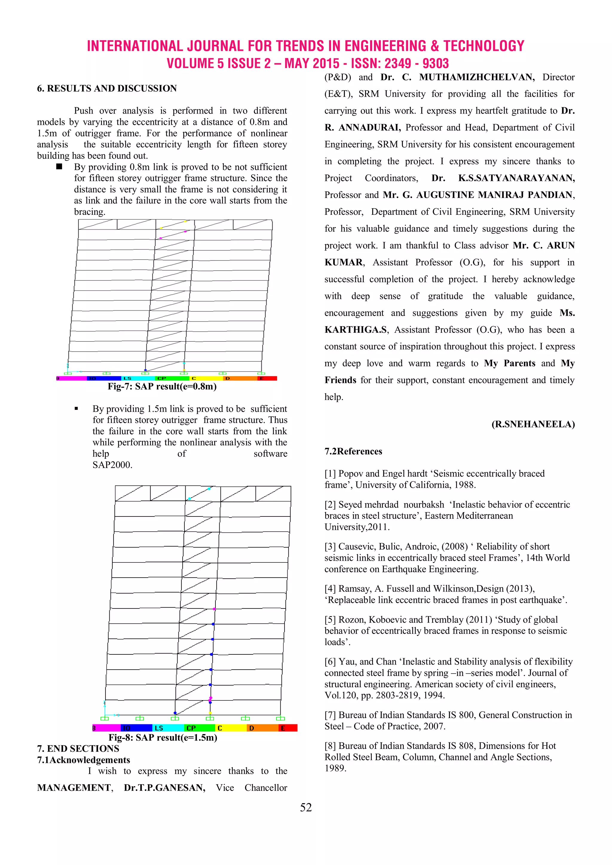 Study of Eccentrically Braced Outrigger Frame under Seismic Exitation | PDF