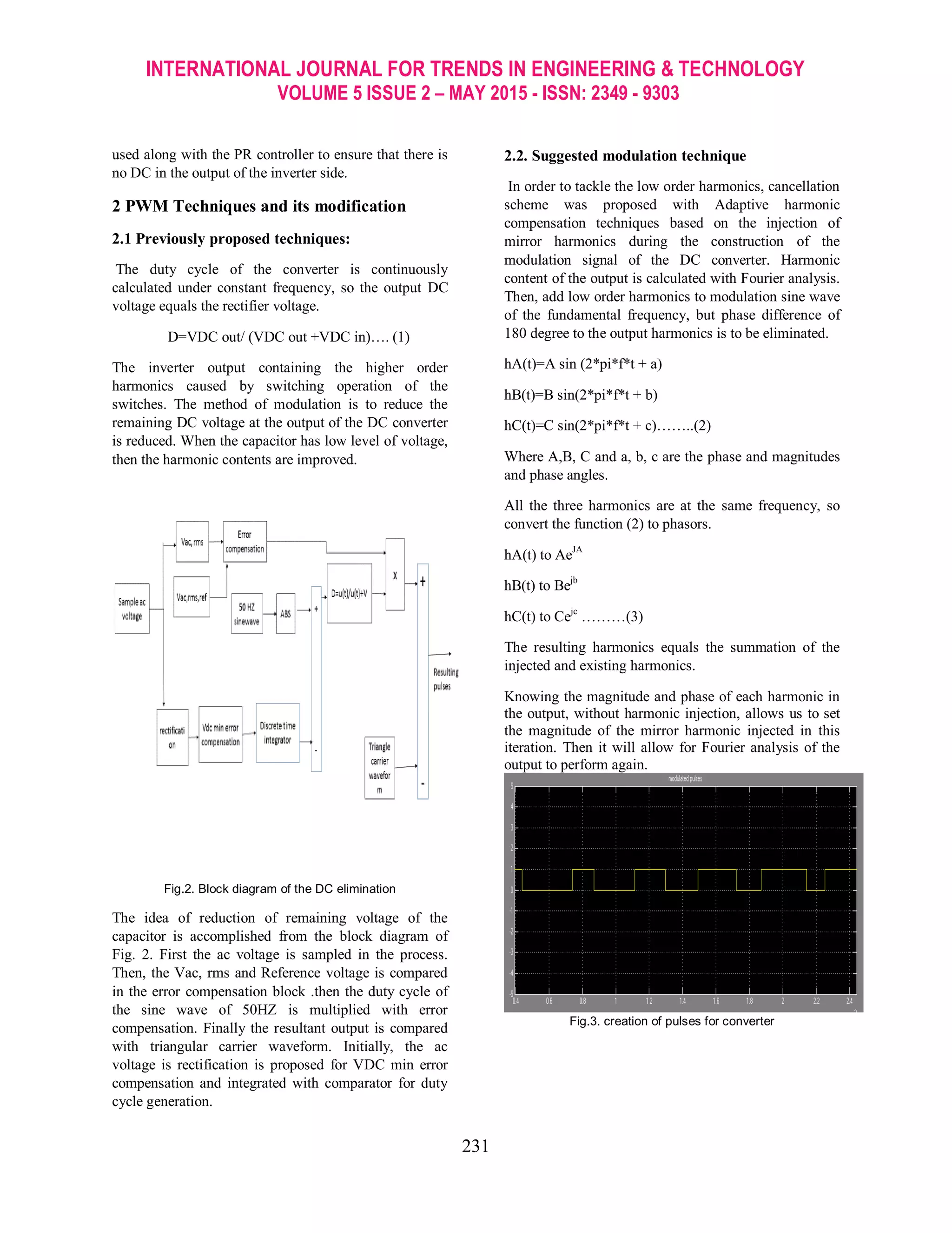 Harmonic Mitigation Method for the DC-AC Converter in a Single Phase ...