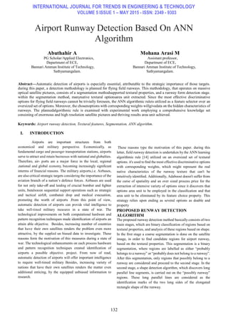 Airport Runway Detection Based On ANN Algorithm | PDF