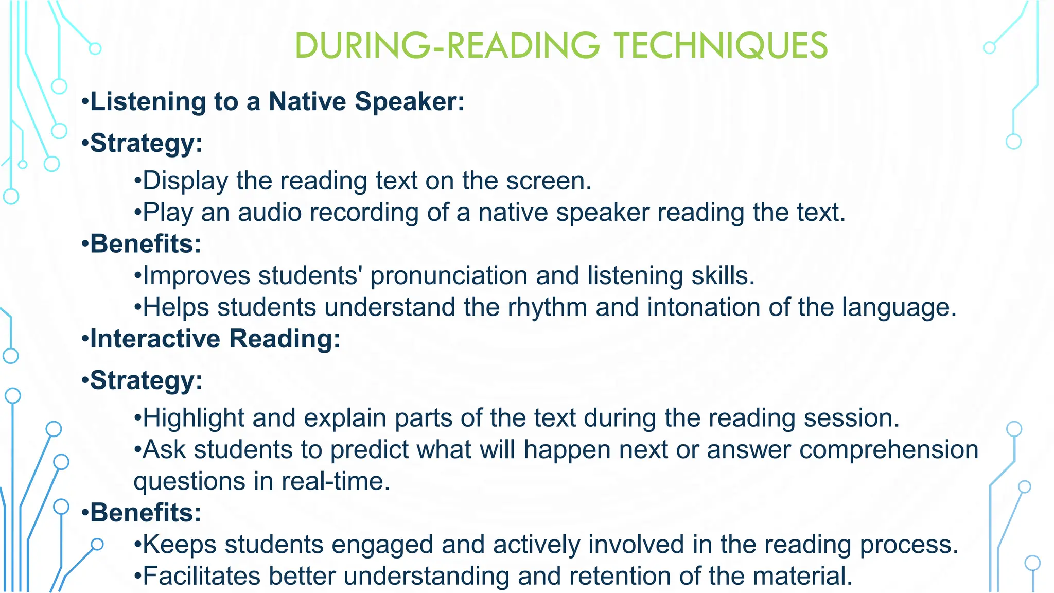 Teaching Reading lesson using ICT for Bac | PPT