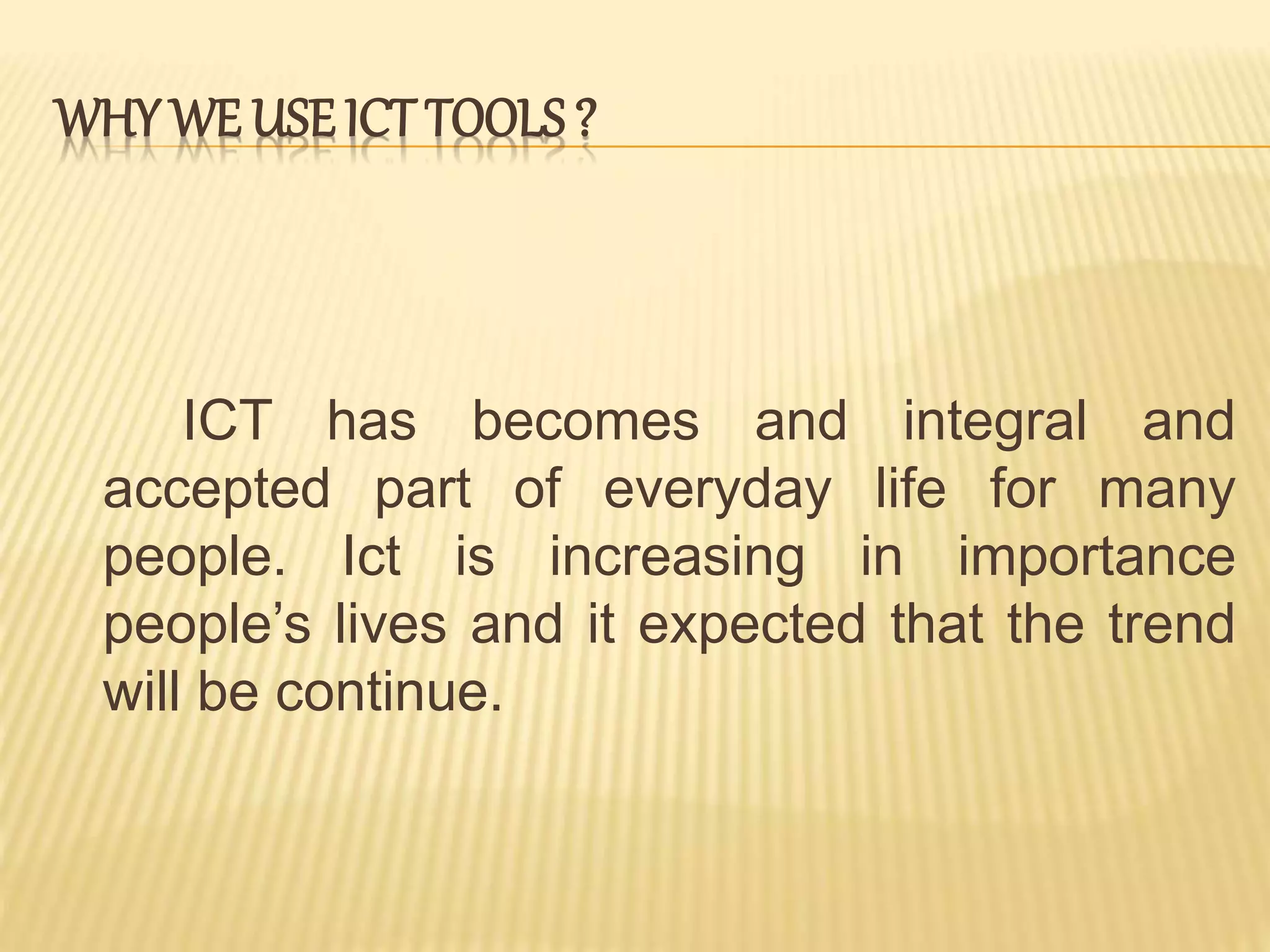 Ict tools | PPT