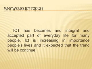 Ict tools | PPTX
