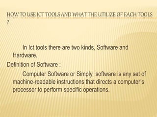 Ict tools | PPTX