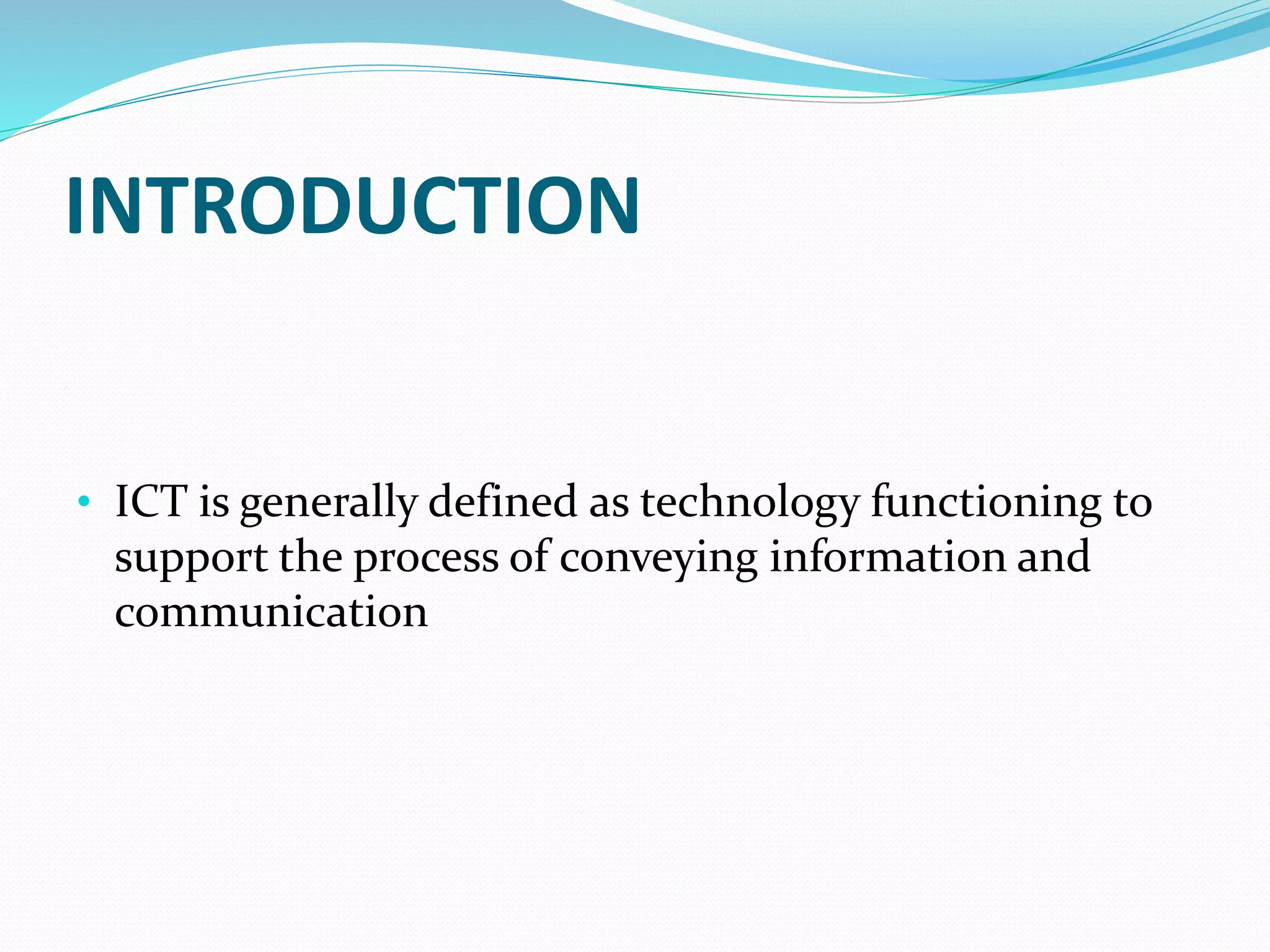 ICT Tools and the Utilisation | PPT