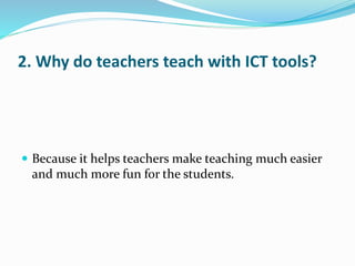 ICT Tools and the Utilisation | PPTX