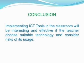 Ict tools and the utilization | PPT