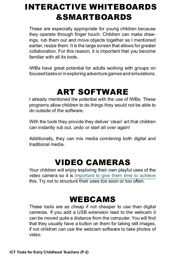 Examples of Technology in Early Childhood Education | PDF