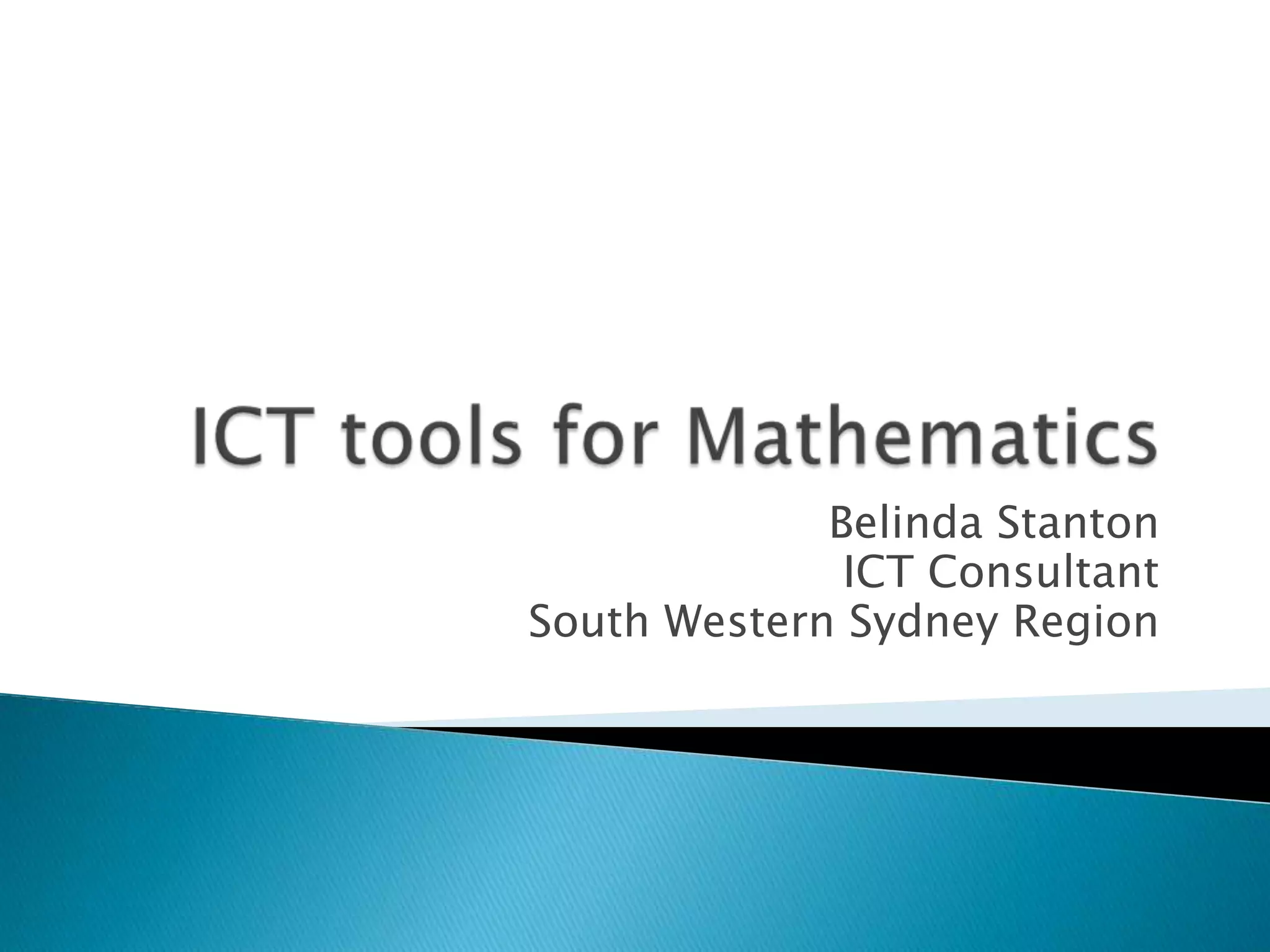 ICT tools for Maths | PPT