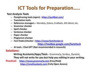 ICT Tools for Research Publication PPT.pptx