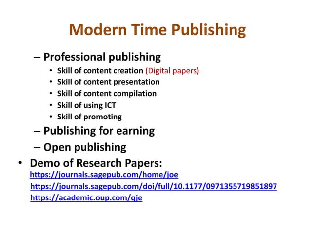 ICT Tools for Research Publication PPT.pptx | Freelance Writing ...