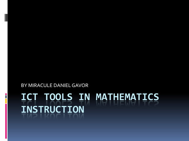 Ict Tools In Mathematics Instruction | PPTX | Education