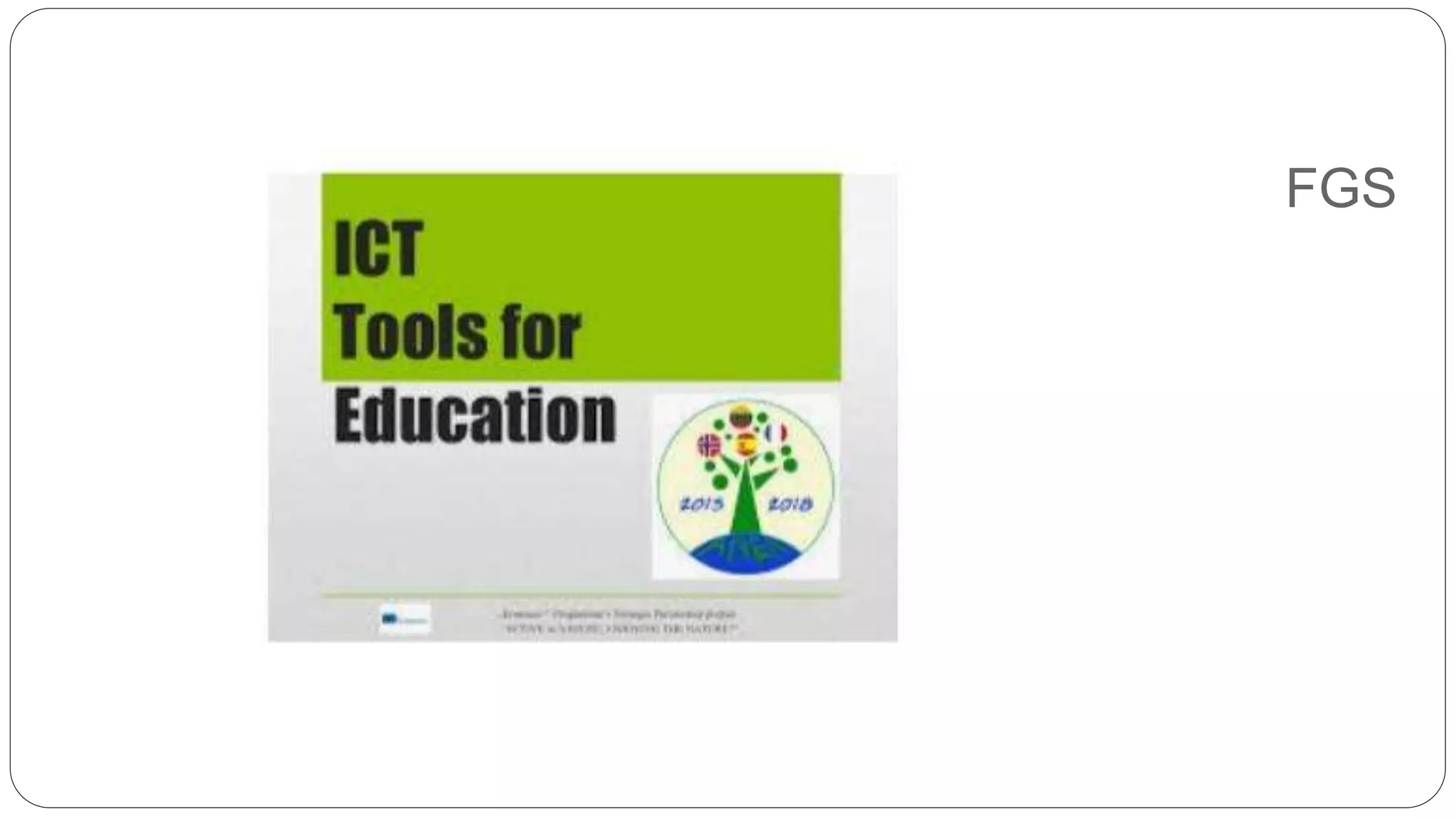 ICT TOOLS IN EDUCATION | PPTX