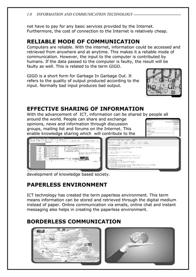 NOTA ICT BAB 1 TINGKATAN 4 | DOC | Internet | Computing