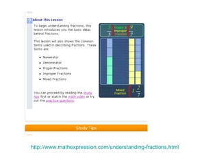 Ict To Support Teaching Of Fractions | PPT