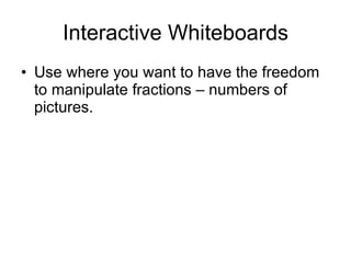 Ict To Support Teaching Of Fractions | PPT