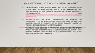 Ict tr. education policy | PDF