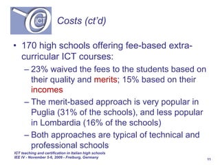 Ict training certificationsitalianhightschool | PPT