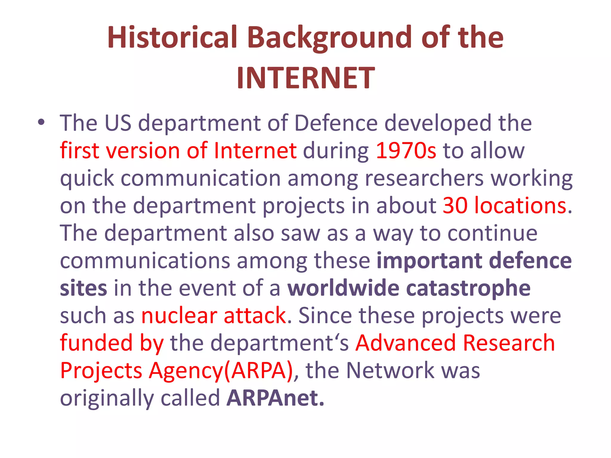 Internet and Its Applications | PPTX