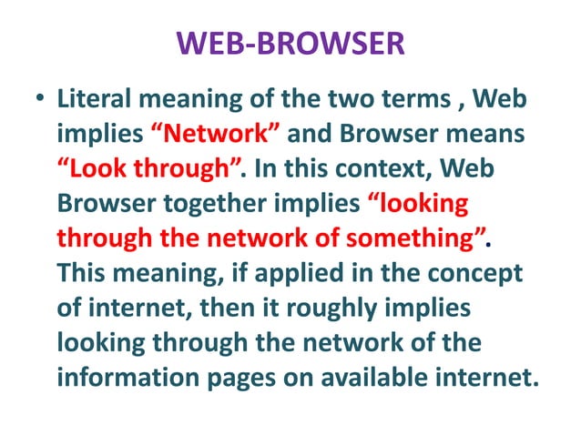 Internet and Its Applications | PPTX